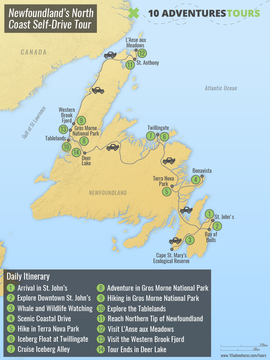 14-Day Newfoundland’s North Coast Self-Drive Tour | 10Adventures
