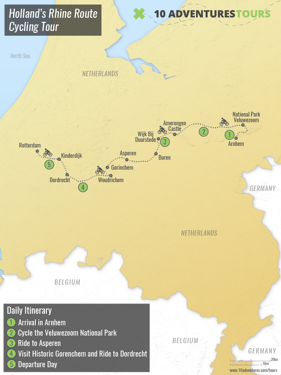 6-Day Holland’s Rhine Route Cycling Tour | 10Adventures