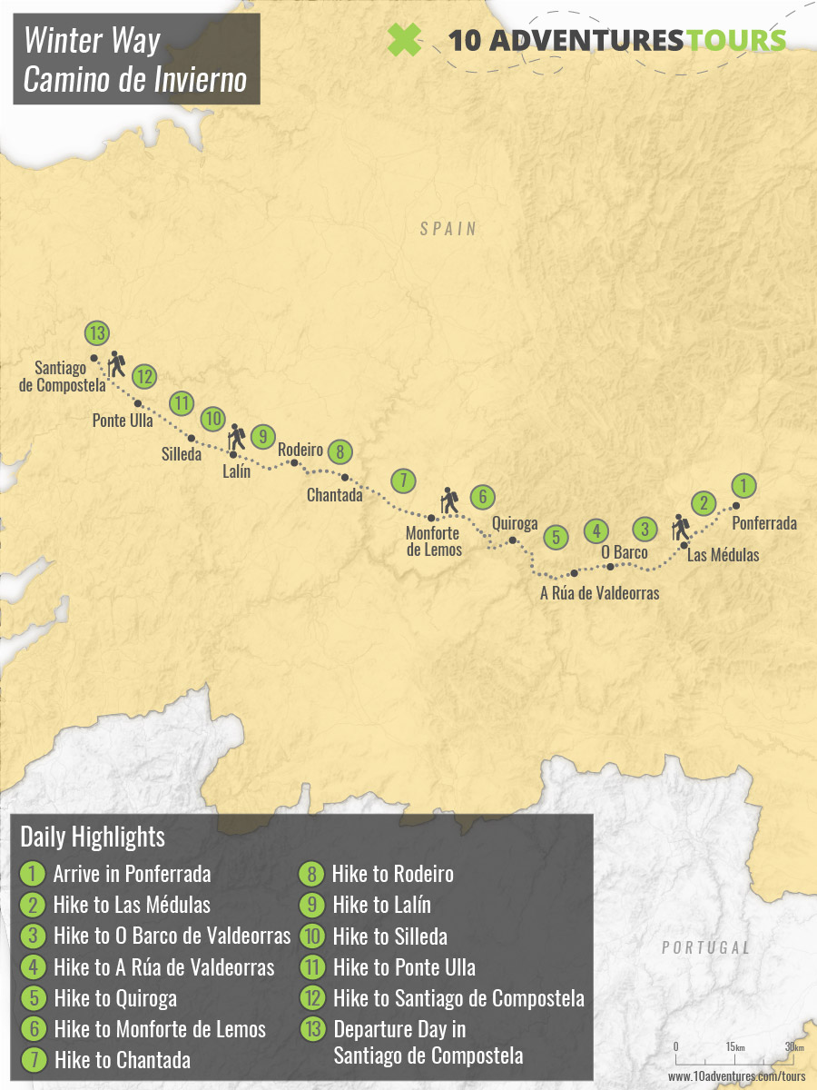 Camino de Santiago Winter Route (Northern Spain)