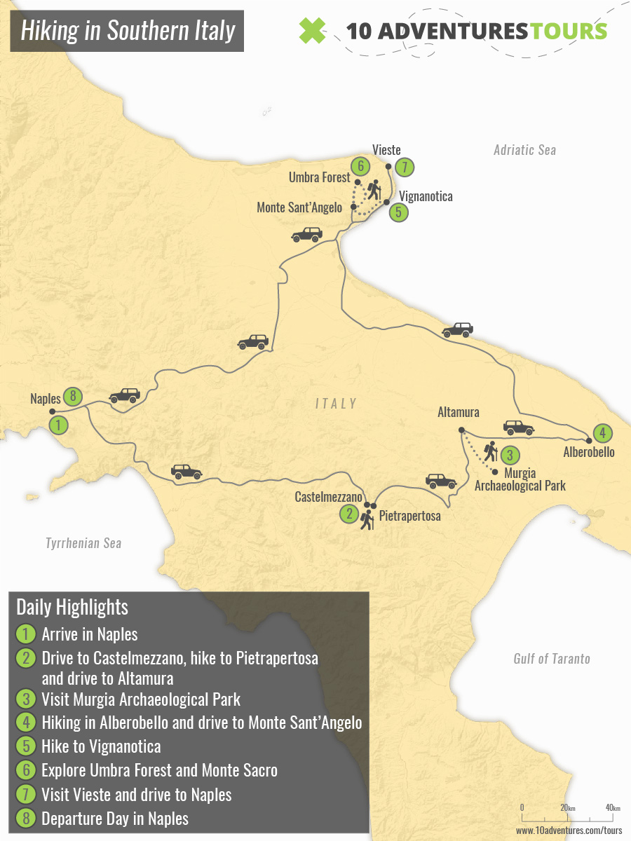 Hiking in Southern Italy: Puglia and Matera Tour